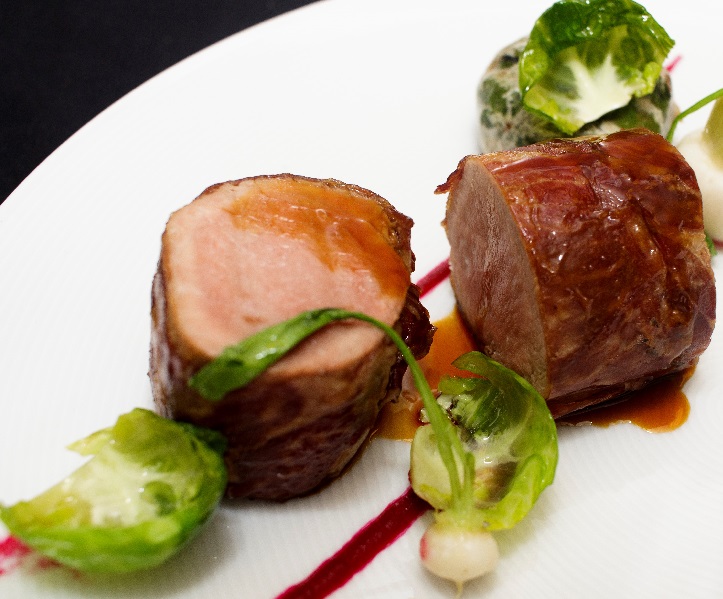 Iberico Ham Wrapped Pork Tenderloin | JUSTIN Winery